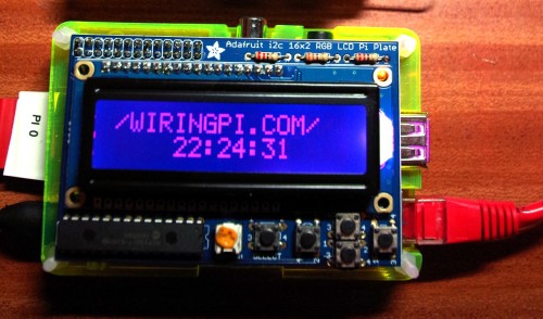 Adafruit RGB LCD Plate with WiringPi | Gordons Projects